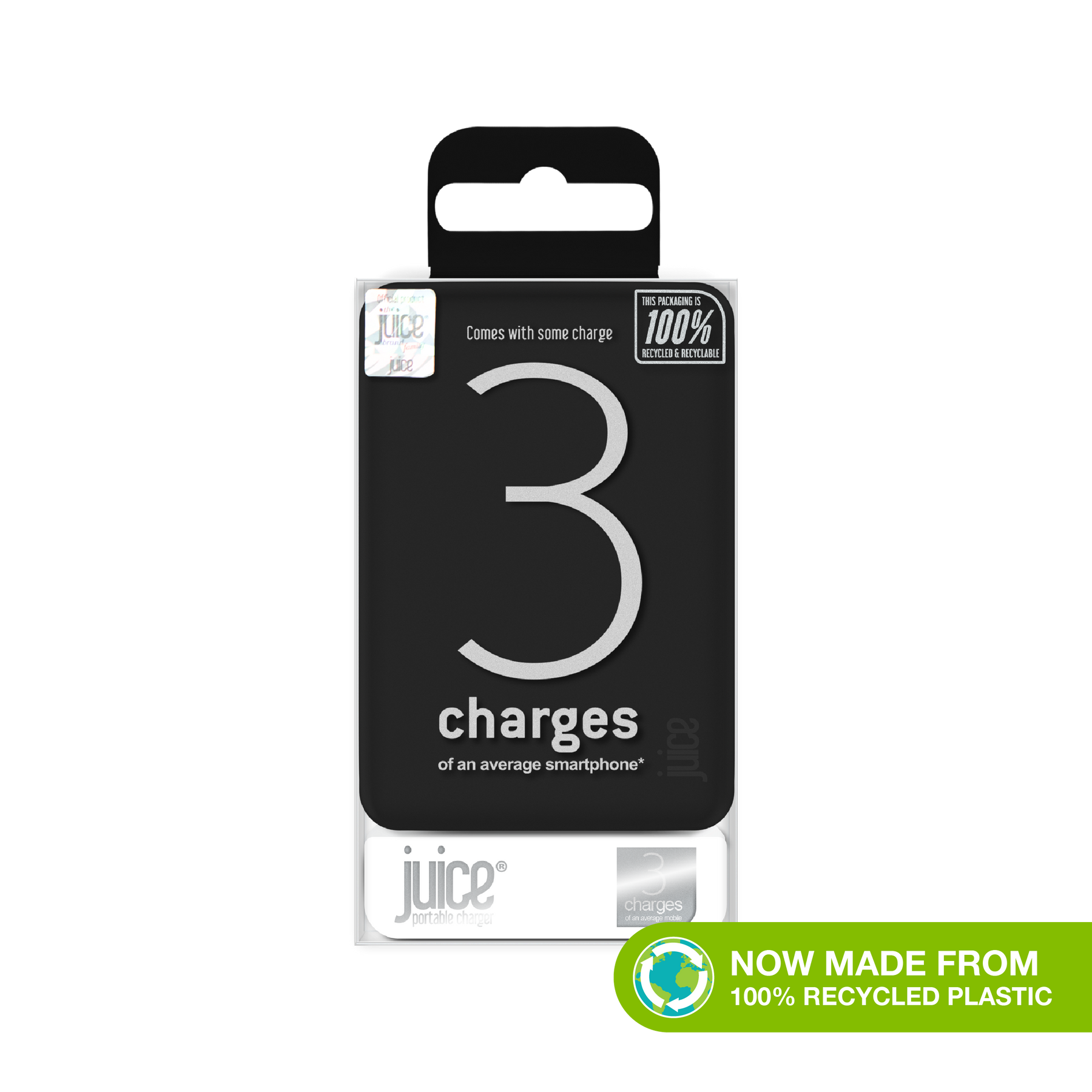10,000mAh, 3 Full Charges | 15W Output | Portable Power Bank - juice