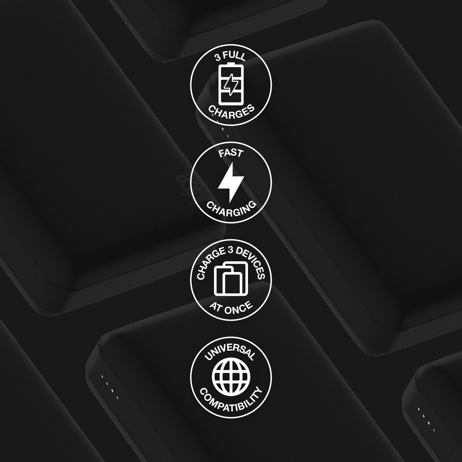 10,000mAh, 3 Full Charges | 15W Output | Portable Power Bank - juice